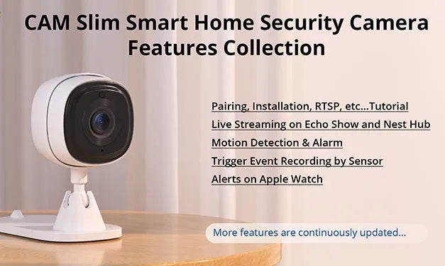 SONOFF CAM Slim Smart Home Security Camera Features Collection