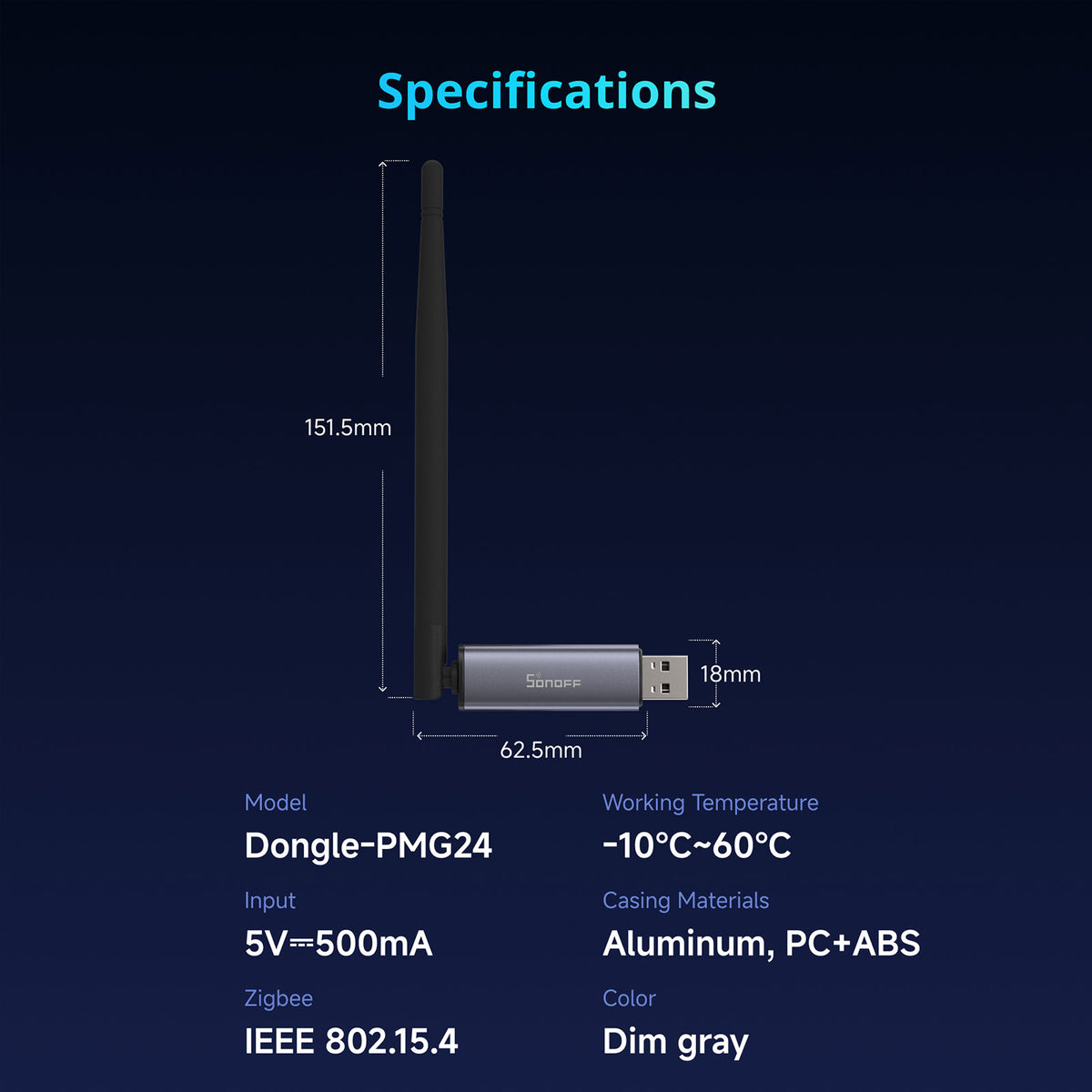 SONOFF Zigbee/Thread USB Dongle | Dongle Plus MG24
