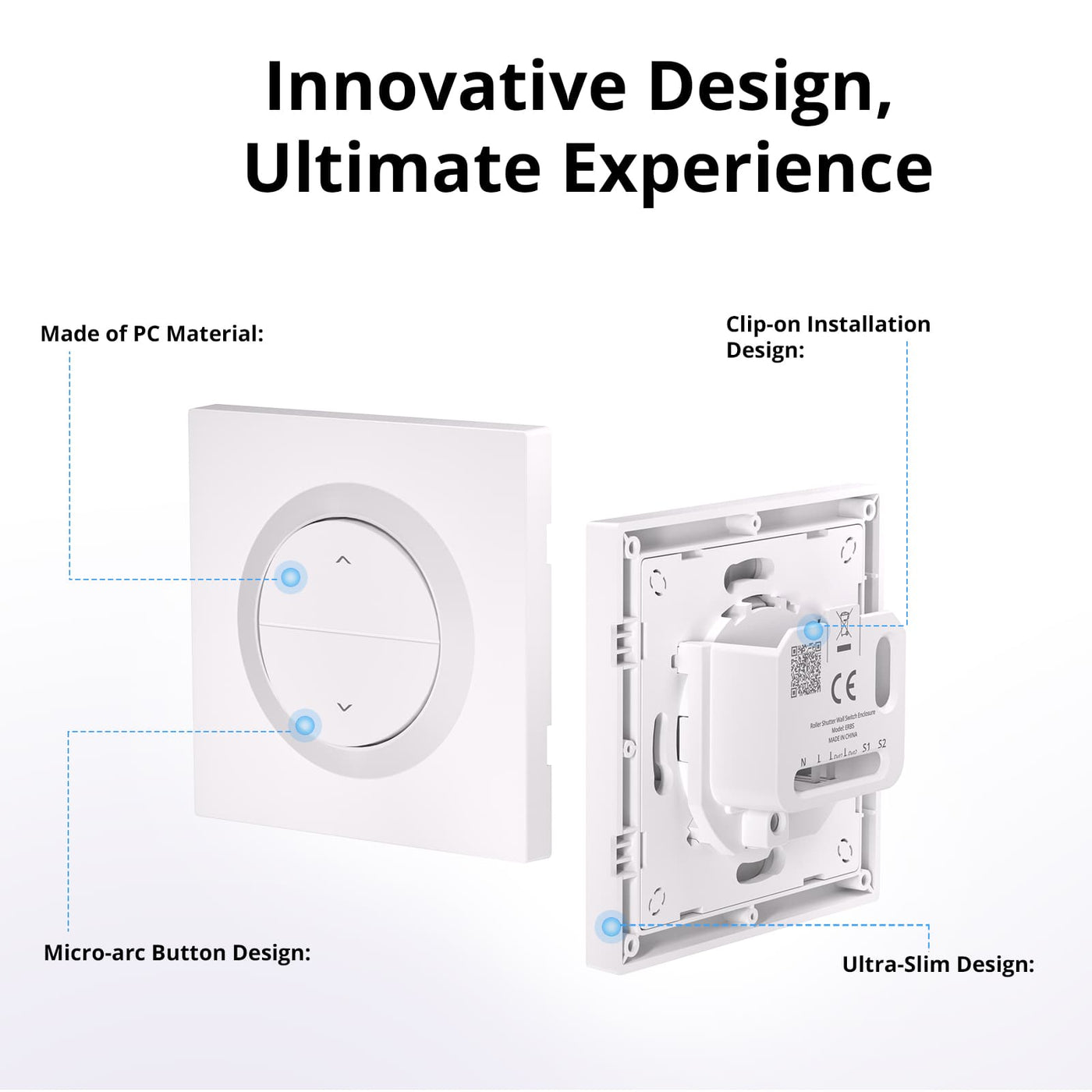 SONOFF Fusion Series Roller Shutter Wall Switch Enclosure | ERBS