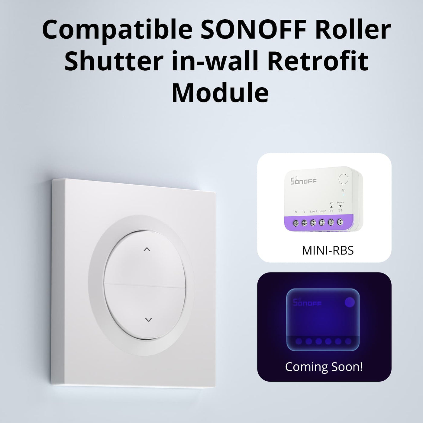 SONOFF Fusion Series Roller Shutter Wall Switch Enclosure | ERBS