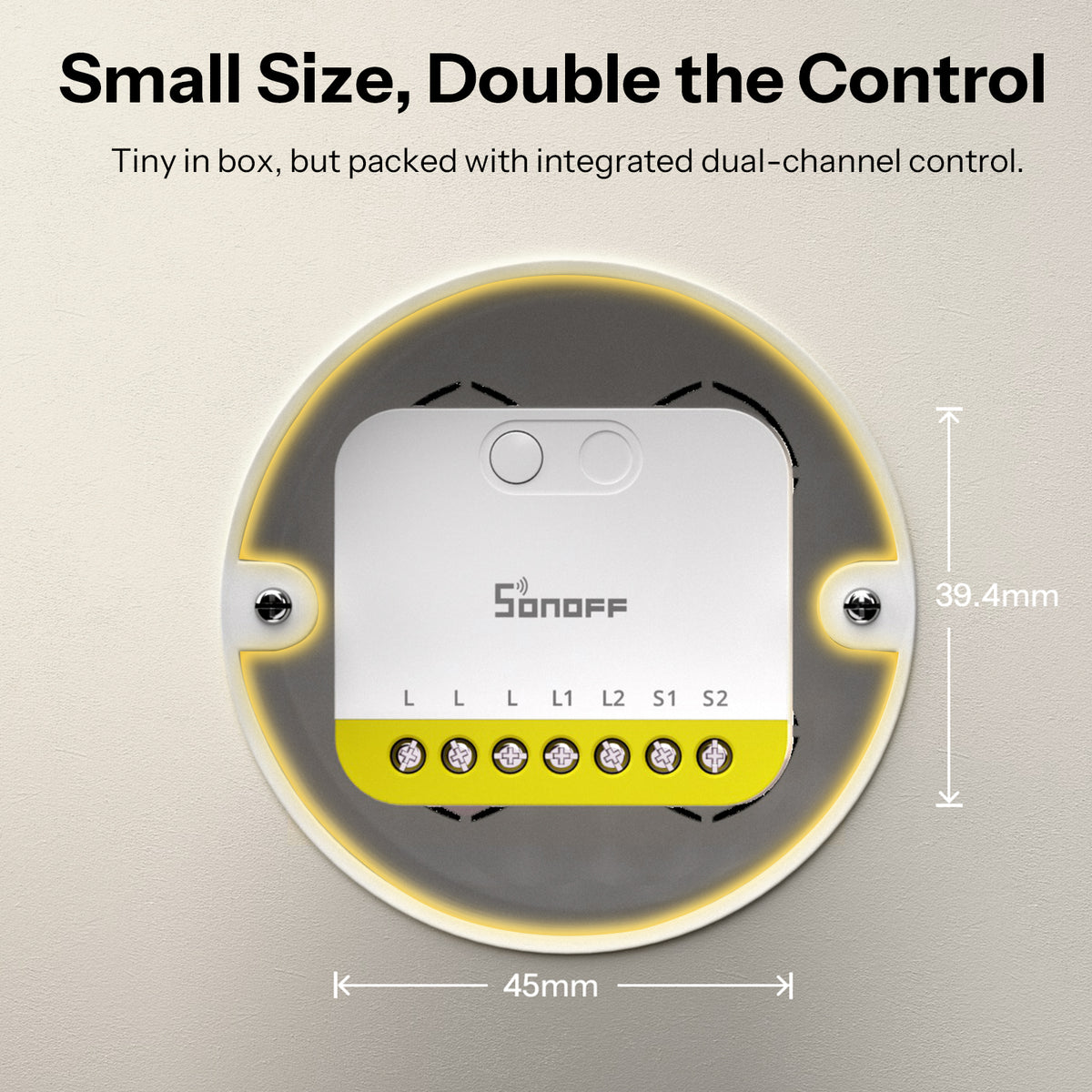 SONOFF MINI DUO-L 2-Gang Zigbee Smart Switch | MINI-ZB2GS-L