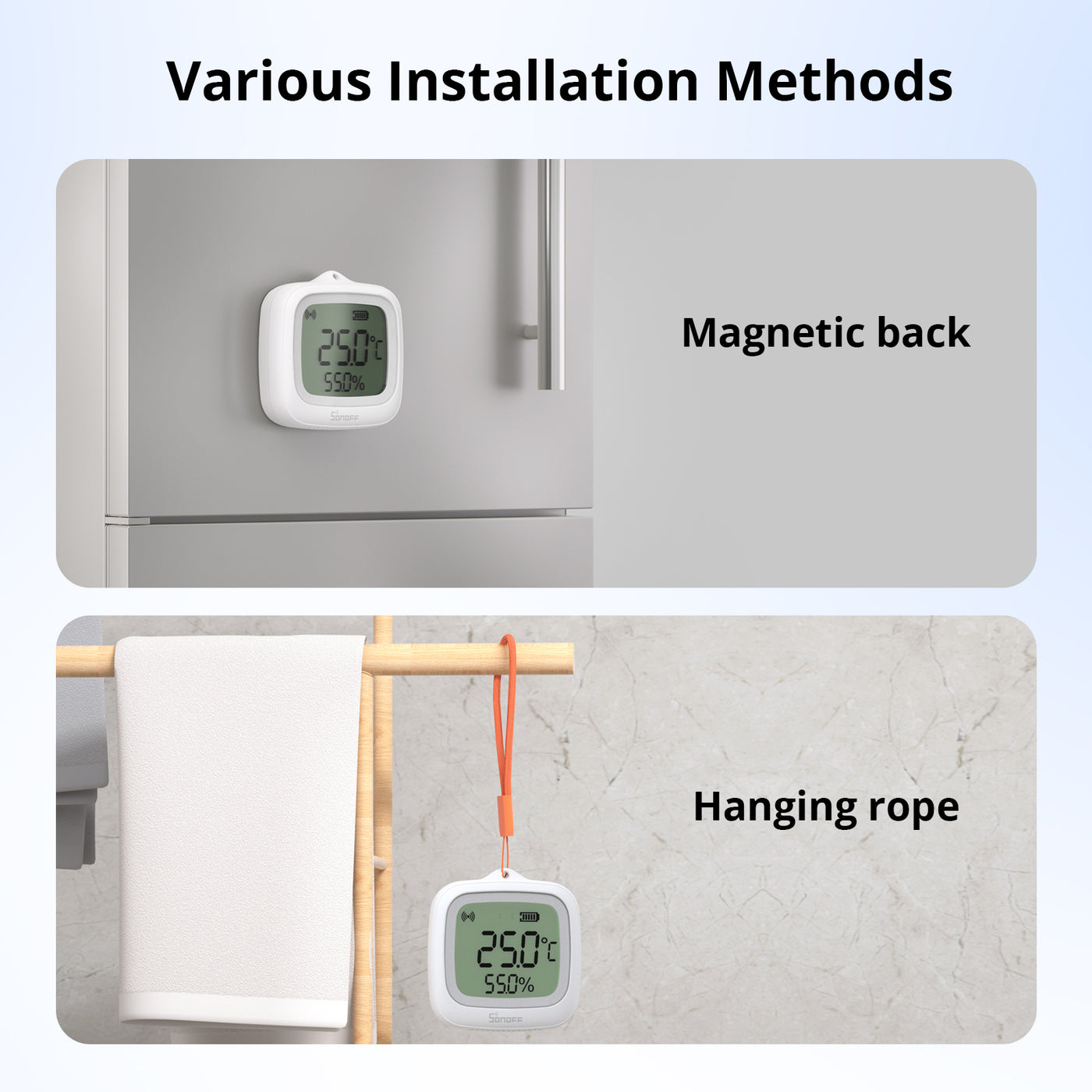 SONOFF SNZB-02WD IP65 Zigbee LCD Smart Temperature Humidity Sensor